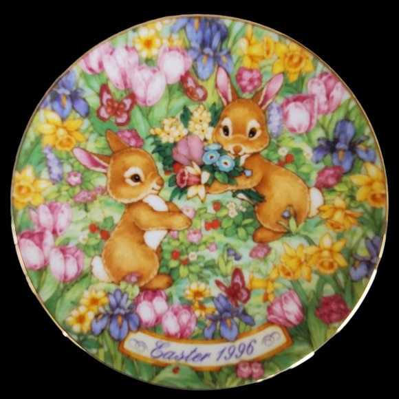Avon | Holiday | Vintage Avon Easter 996 Decorative Plate Easter ...
